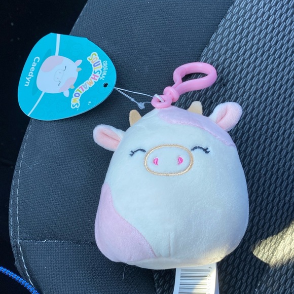 Kellytoy | Toys | Squishmallows Caedyn The Pink Cow Clip | Poshmark